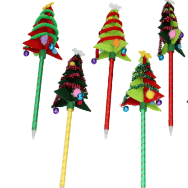 Felt Christmas Tree Pens, 6 Designs | Home Sweet Home