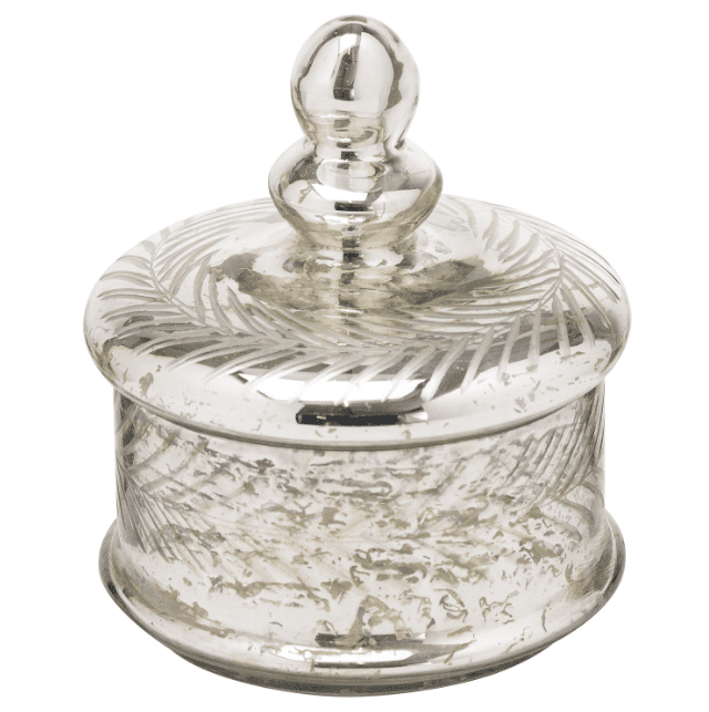 Silver Foil Effect Small Trinket Jar | Home Sweet Home