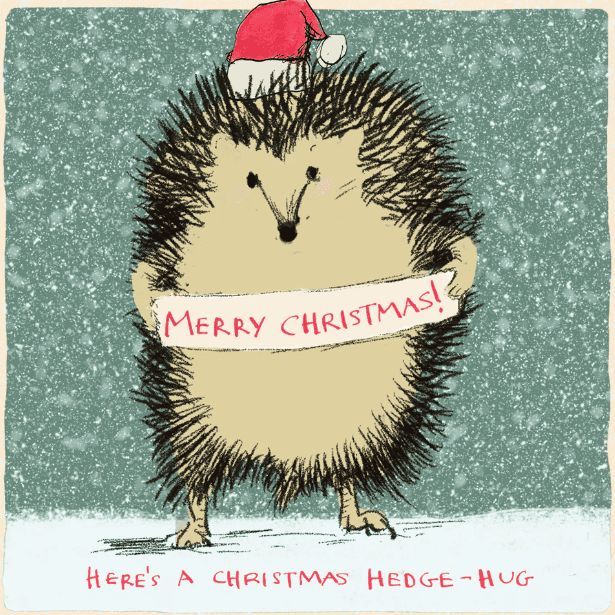 ‘Christmas Hedge Hug’ Christmas Card | Home Sweet Home