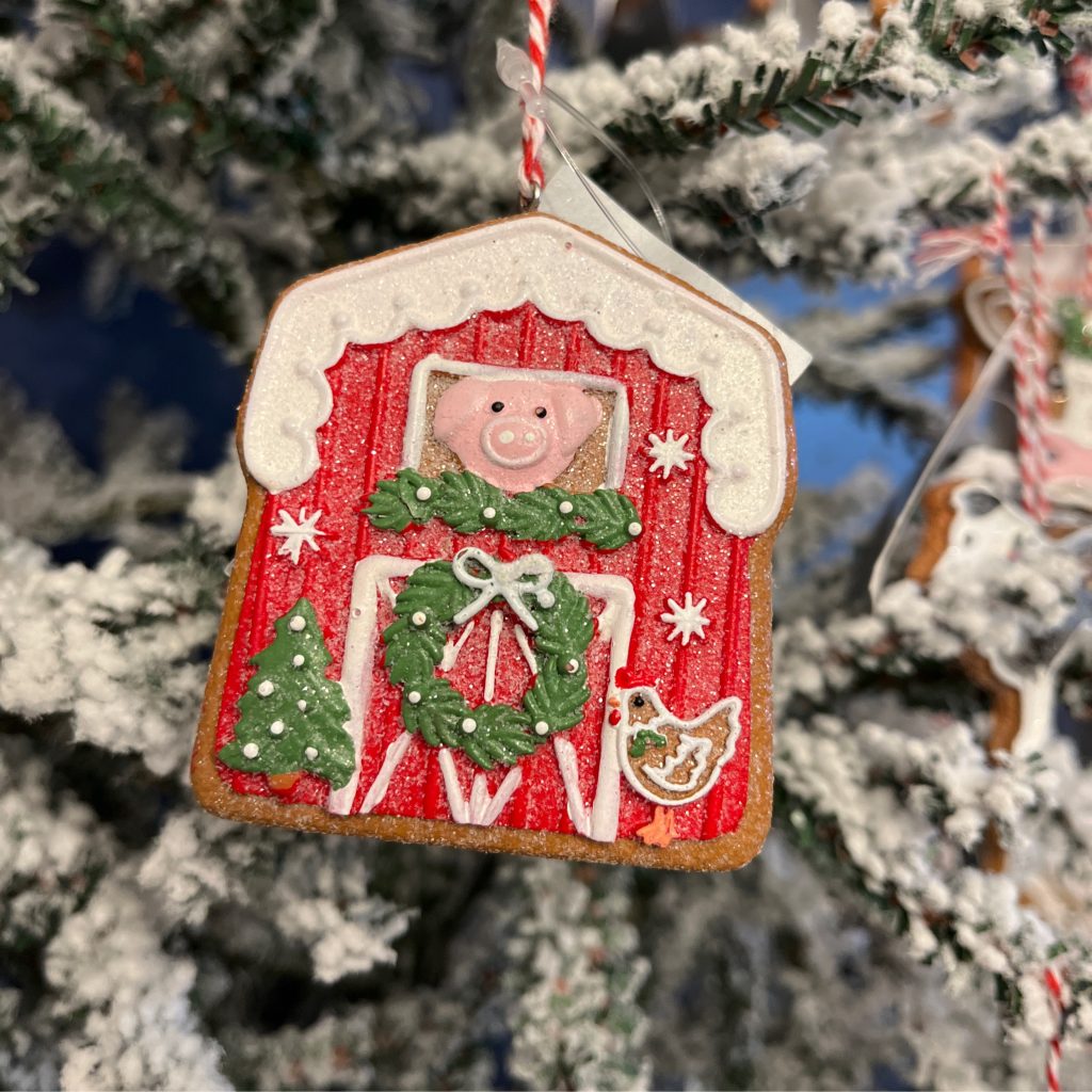 Resin Decorations – Gingerbread Barn Pig | Home Sweet Home