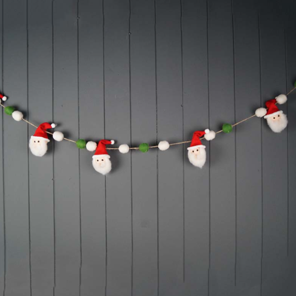 Wool Santa Garland | Home Sweet Home