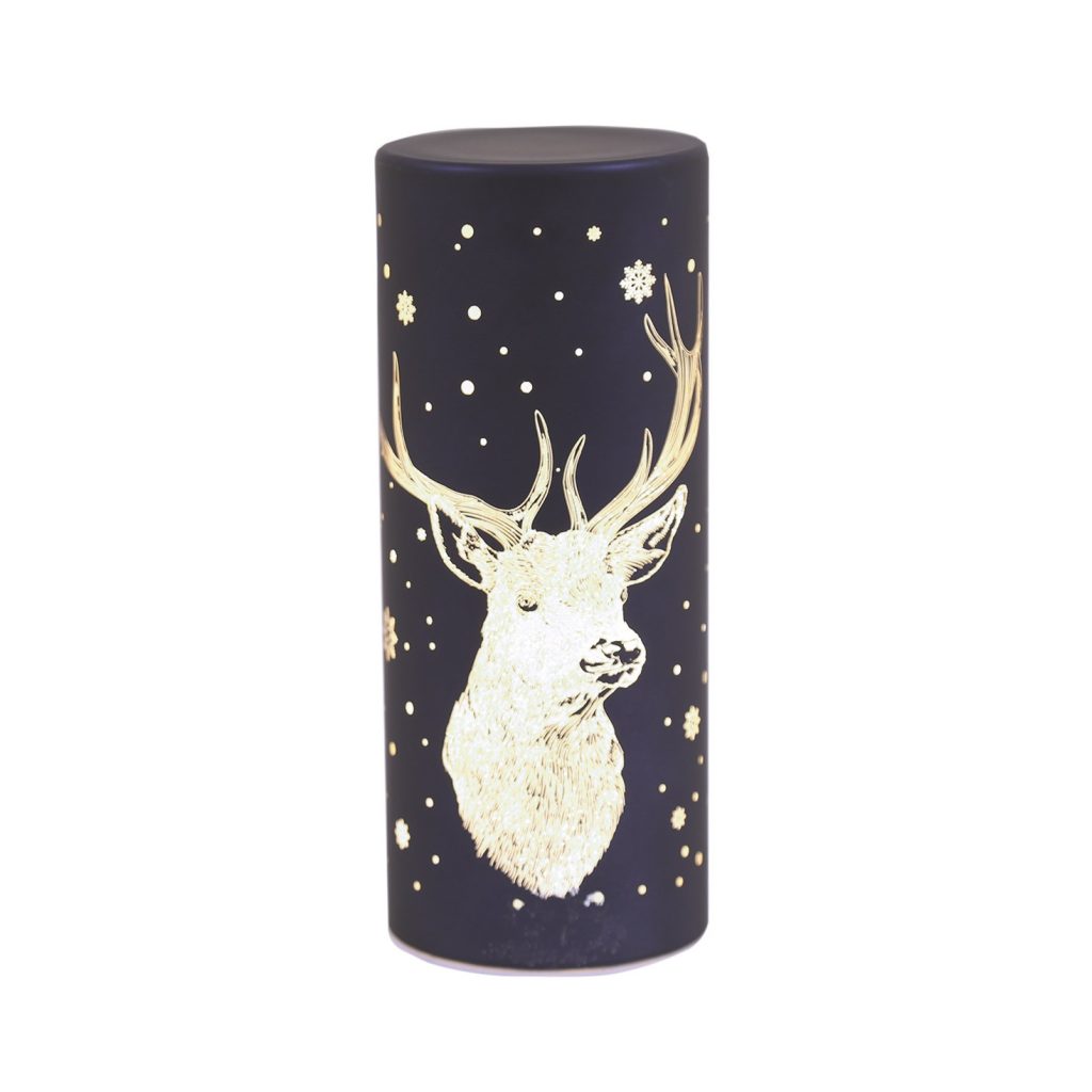 LED Light Up Stag 20cm Blue | Home Sweet Home