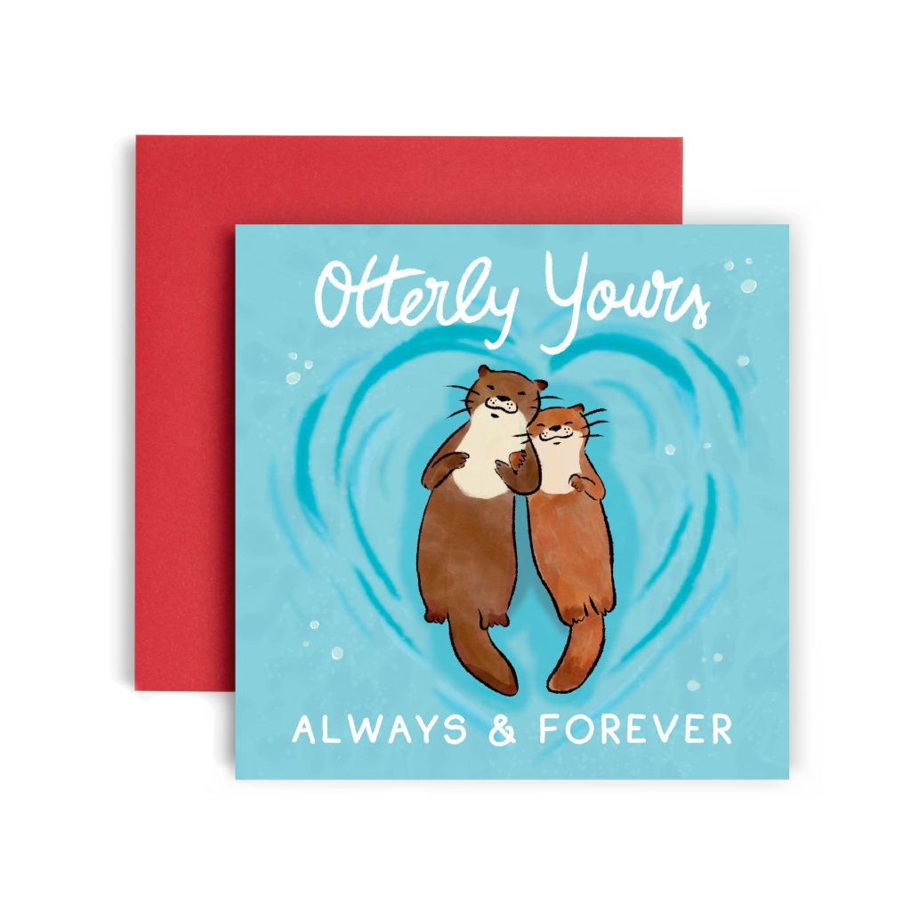 Otterly Yours Card Anniversary Valentines Day | Home Sweet Home
