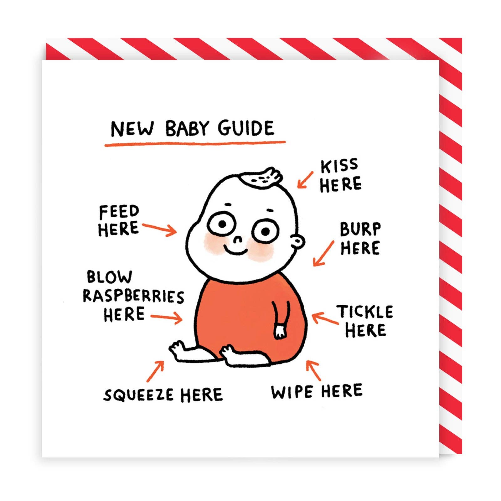 New Baby Guide Gemma Correll Greeting Card | Home Sweet Home