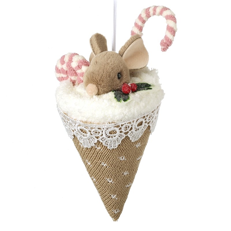 Hanging Mouse In Cone | Home Sweet Home