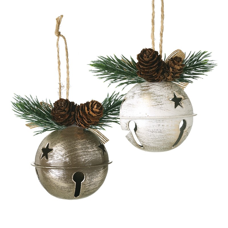 Metal Cut Out Round Bells – Set of 2 | Home Sweet Home