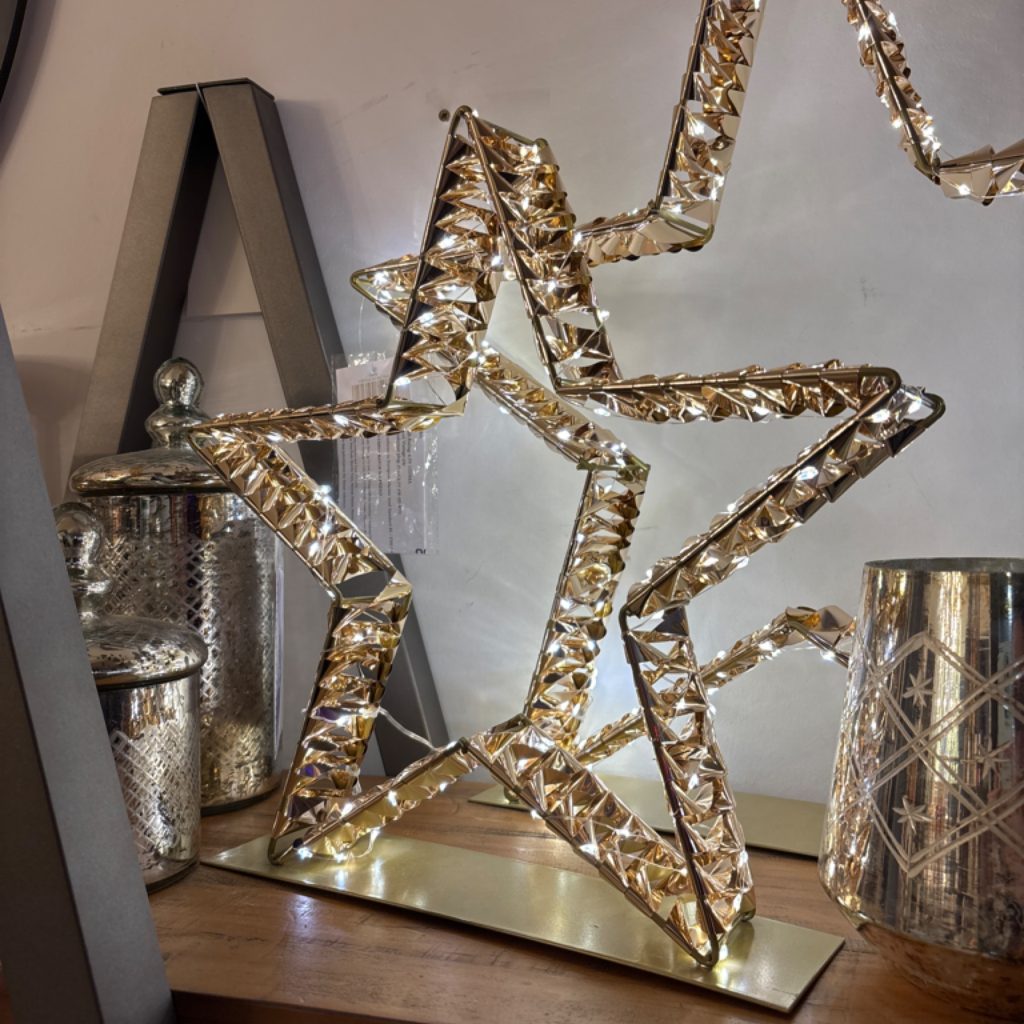 LED Gold Foil Star 100L 38cm | Home Sweet Home